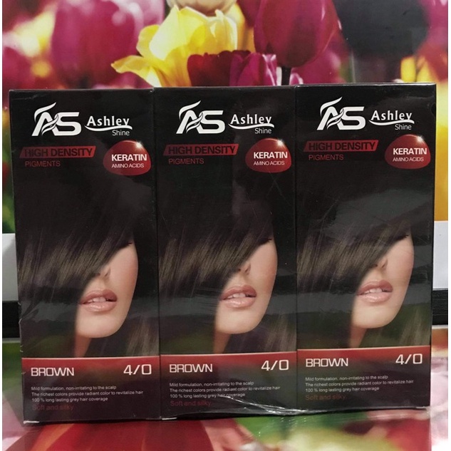 ASHLEY SHINE HIGH DENSITY PIGMENTS KERATIN AMINO ACIDS HAIR COLOR DYE ...