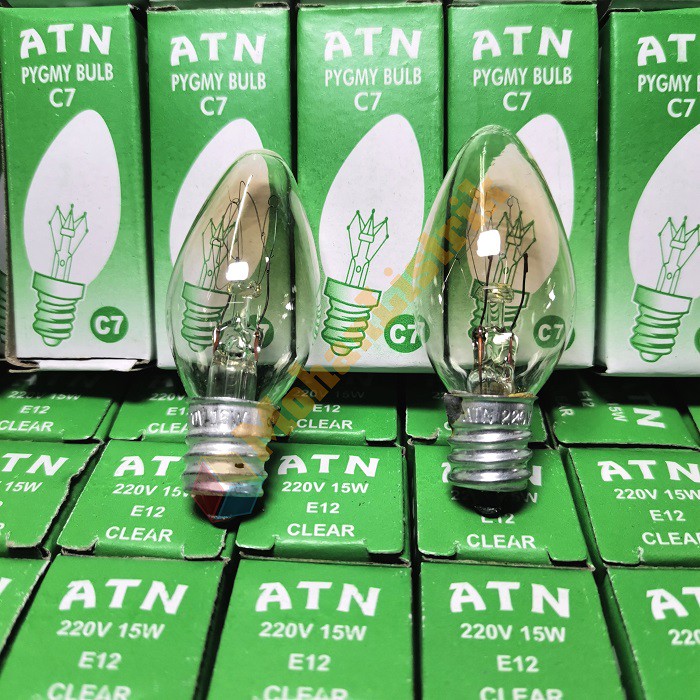 LILIN Candle Lamp E12 Small Bulb C7 AC 220V 15W Chili Night Lamp ...