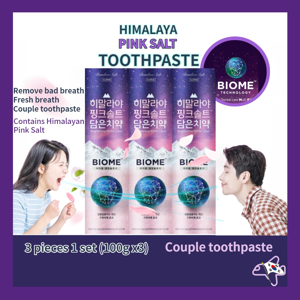 LG Himalaya Pink Salt toothpasteIce/Biome/Remove bad breath/Fresh breath/100g x3/Caries care ...