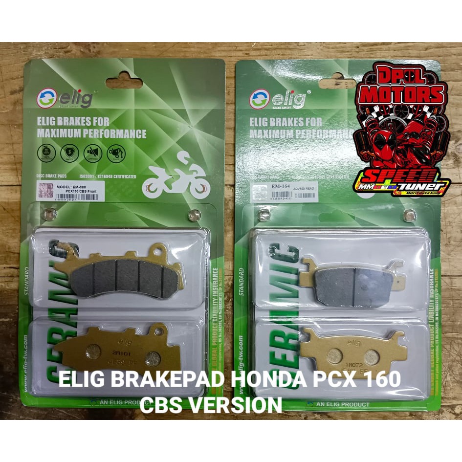 Elig Brake Pad Honda PCX 160 CBS Version | Shopee Philippines
