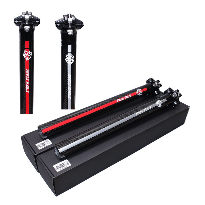 PURA RAZA Carbon Fiber seat tube MTB Seatpost/Road Bike Seatpost ...
