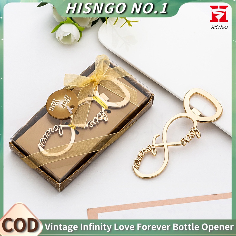 【COD】 Vintage Infinity Love Forever Bottle Opener Unique Useful Cute Anniversary Wedding ...