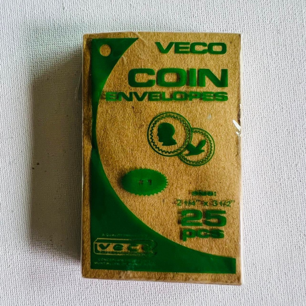 Veco Coin Envelops KRAFT 25pcs/pack (SOLD PER PACK) | Shopee Philippines