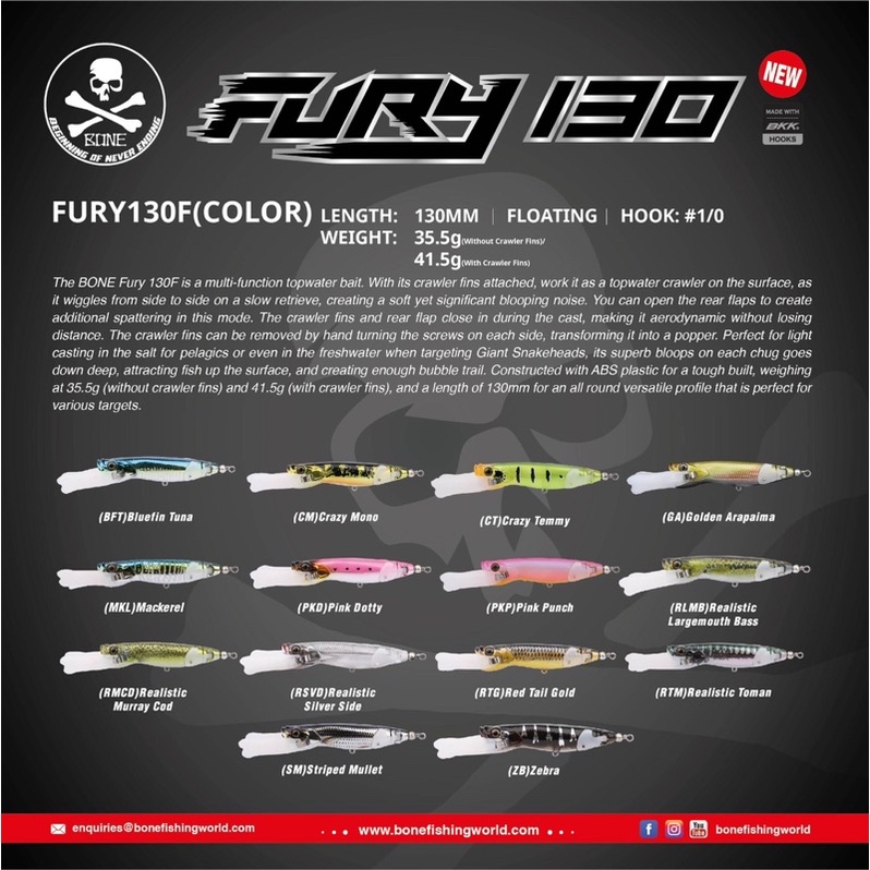 Bone Fury 130F Fishing Lure | Shopee Philippines