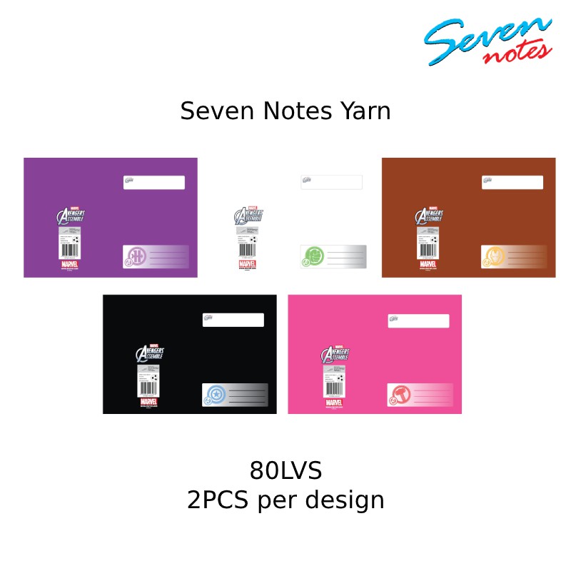 Seven Notes Yarn Notebooks Color Coded Character #2 (10pcs) | Shopee ...