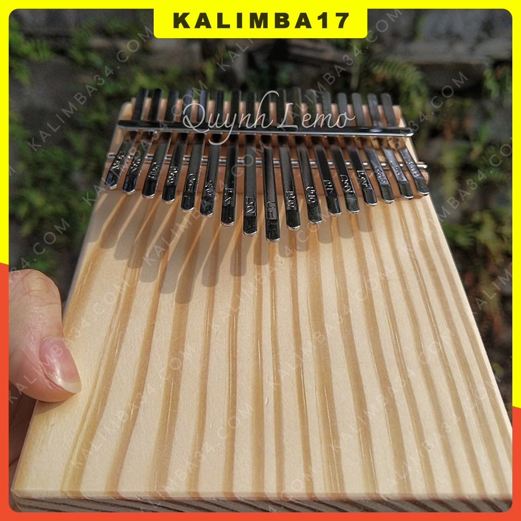 Basic rectangular 17-key kalimba for beginners with good sound and no ...