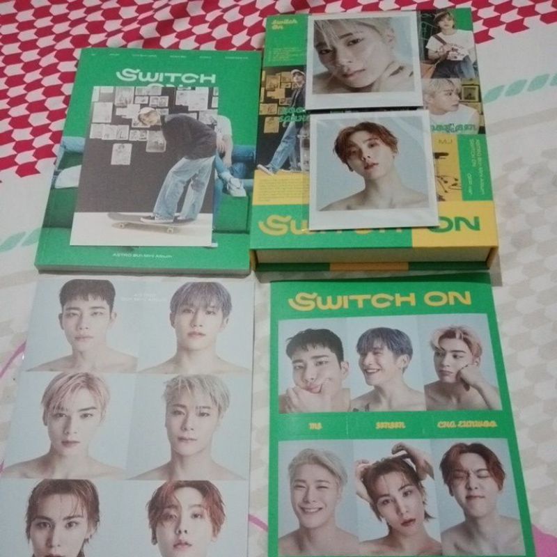 - Astro SWITCH ON - OFFICIAL PHOTOCARD + ALBUM (MJ, CRAFTSMAN, CHA EUNWOO, MOONBIN,ROCKY, SANHA ...