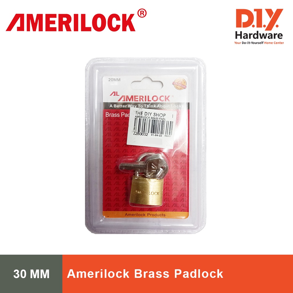 Amerilock Heavy Duty Brass Padlock For Gate 20MM | 25MM | 30MM | 40MM ...