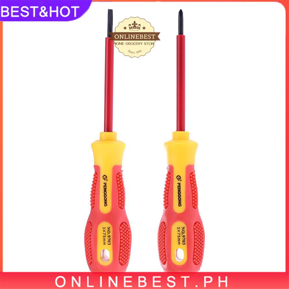 Multi-purpose 1000V Phillips/Slotted Electrician's Insulated Magnetic ...