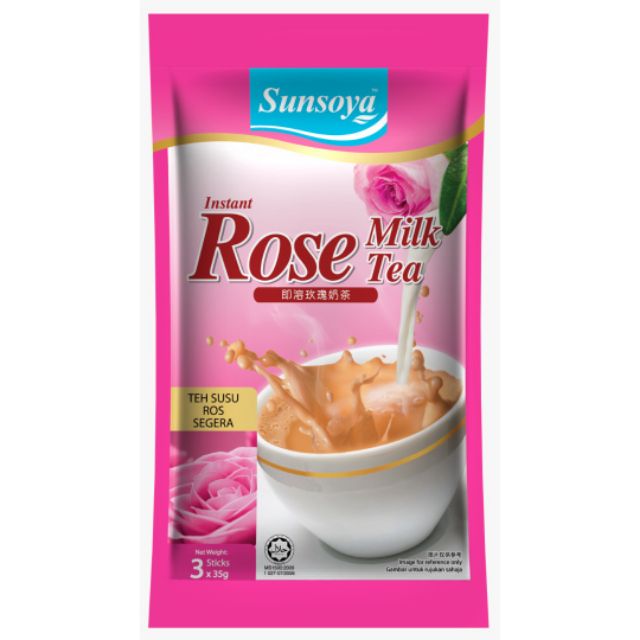 Sunsoya Rose milk tea (3 stick) | Shopee Philippines