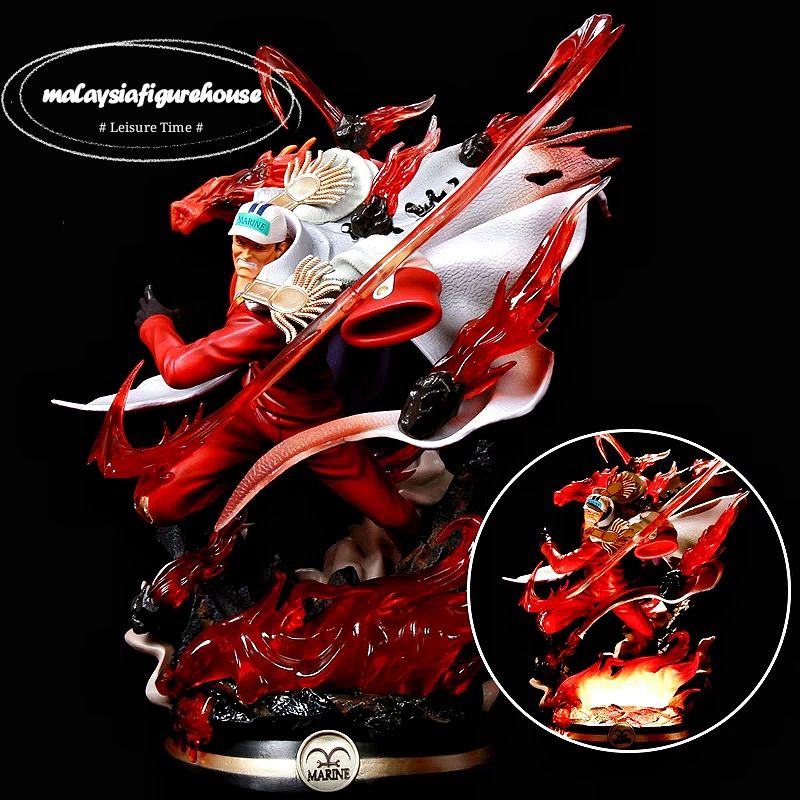 READY STOCK40CM ONE PIECE BW SAKAZUKI AKAINUONE ADMIRALS LIGHT UP ...