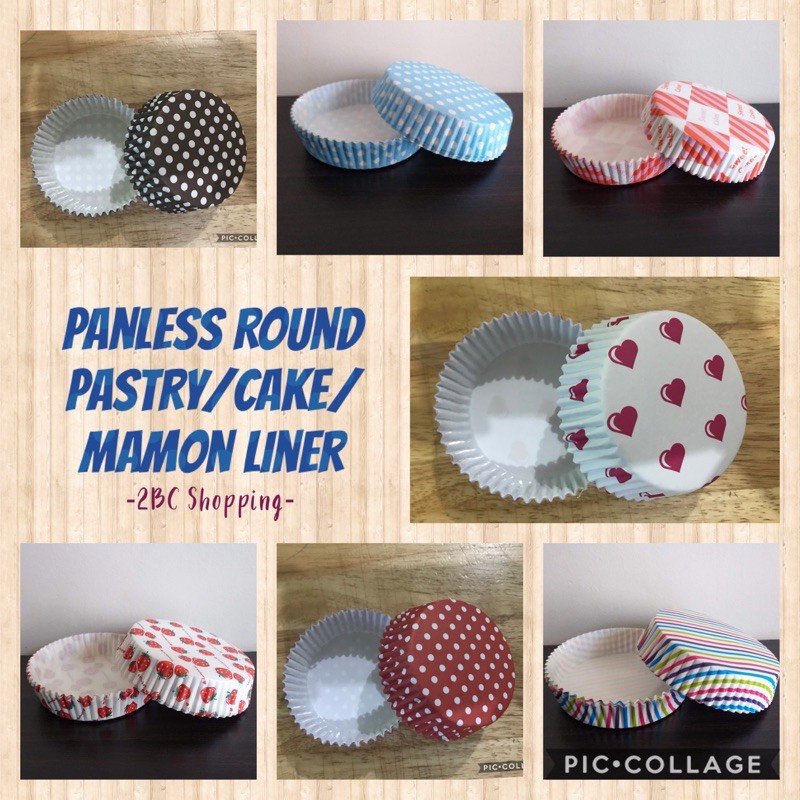 Panless Round Mini Cakes/Pastry/Mamon Liners 50s | Shopee Philippines