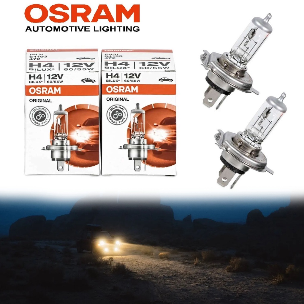 1PC OSRAM H4 BILUX 12V 60/55W P43t 64193 Original Car Bulb Headlight 3200K Standard Lamp ...