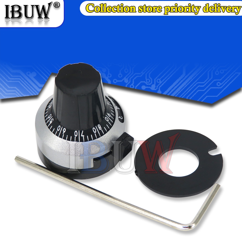 1PCS 3590S 6.35mm 4mm IBUW precision scale knob potentiometer knob ...