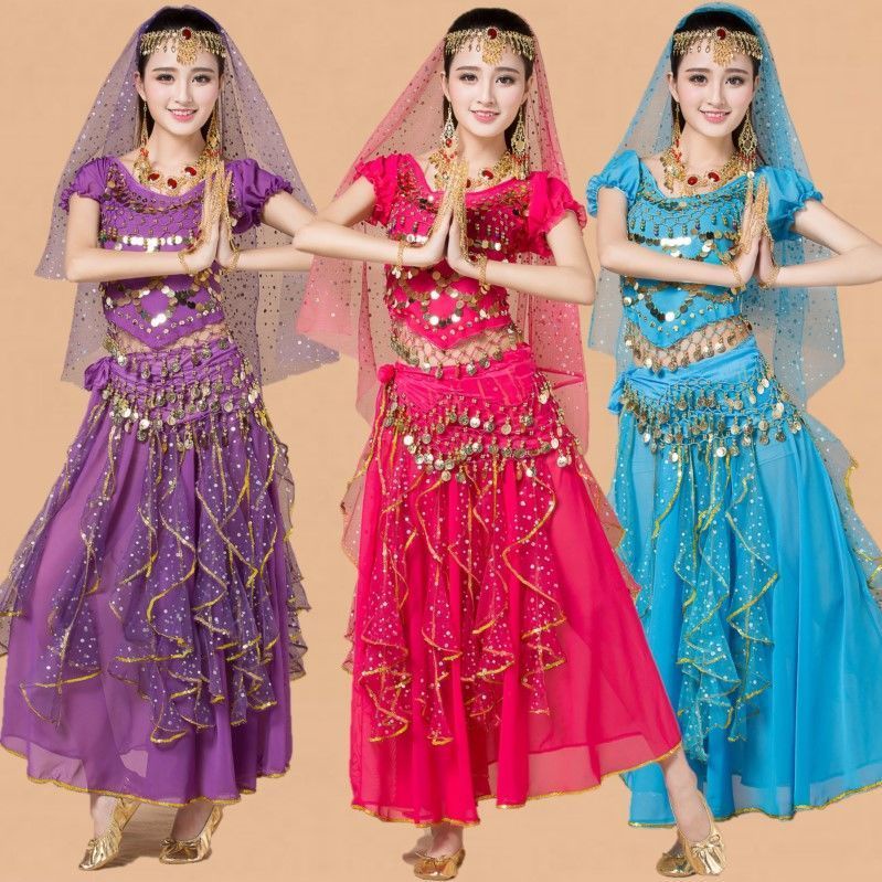 Indian Dance Costumes Xinjiang Dance Adult Ethnic Style Costumes Belly