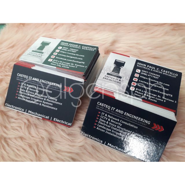 PERSONALIZED CALLING CARDS | Shopee Philippines