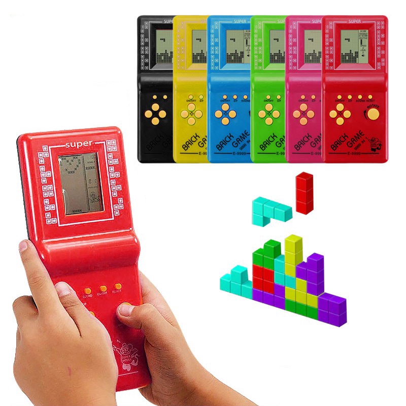 Mini Portable Console Machines 9999 In 1 Classic Handheld Tetris Game ...