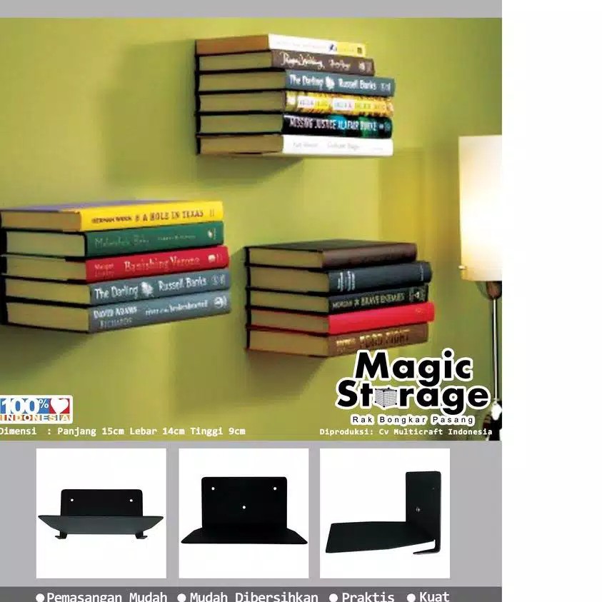 Unique Floating Rack Rayang Bookshelf Iron Bookshelf Floating Rack ...