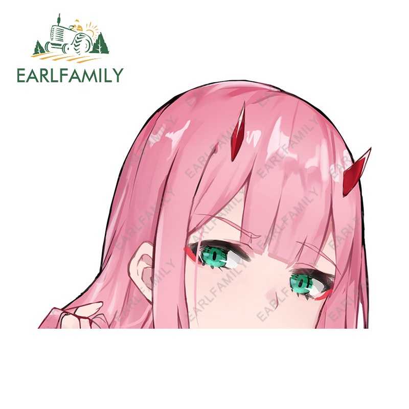 EARLFAMILY 13cm DARLING in the FRANXX Zero Two Car Stickers Motorcycle ...