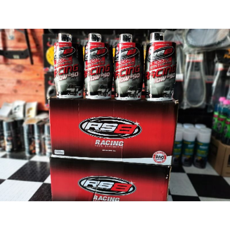 Rs8 Racing 10W50 Fully Synthetic Motorcycle Oil | Shopee Philippines
