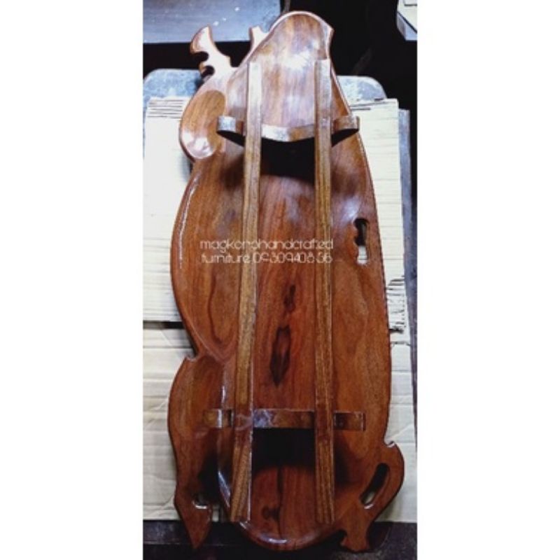 lechon tray with stand 15 inches width 39inches lenght (magkuno wood ...
