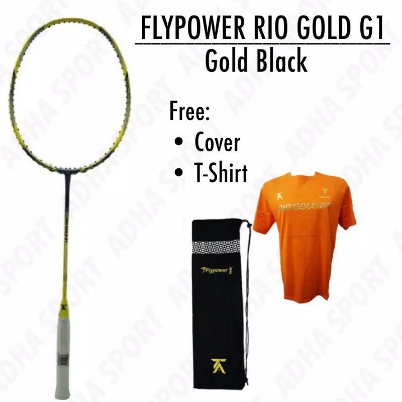 Flypower RIO GOLD G1 Badminton Racket 100% ORIGINAL | Shopee Philippines