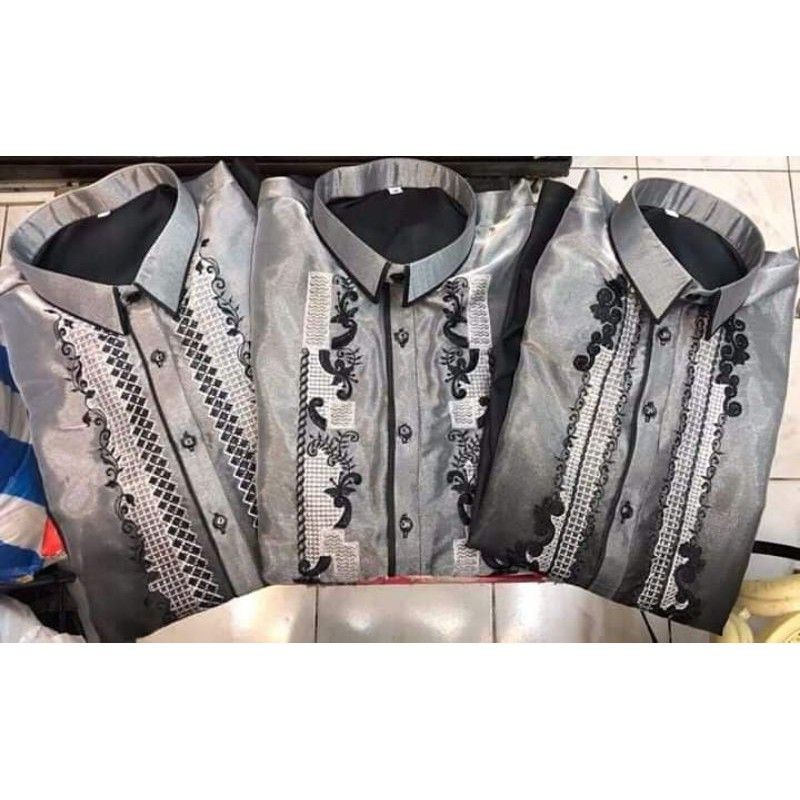 BARONG TAGALOG Monochromatic (black,blue,pink,green,navy blue,gray ...