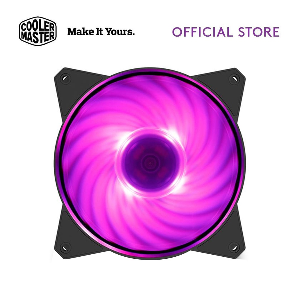 Cooler Master MasterFan MF120R RGB 120mm Fan with RGB Lighting Effects ...