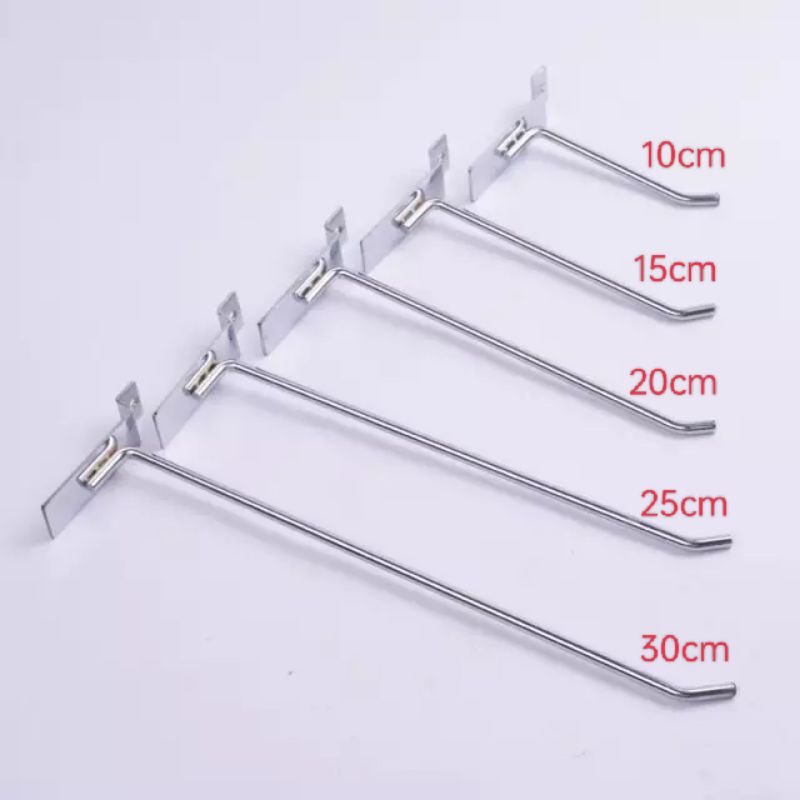 (10pcs) Slat Wall Hooks Thick Metal Hooks Panel Wood Hanging Wire Hook ...
