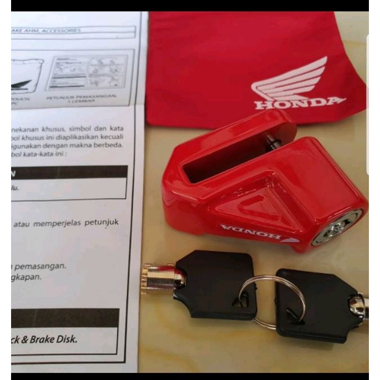 Honda Motorcycle Disc lock lock lock original AHM disk brake lock ...