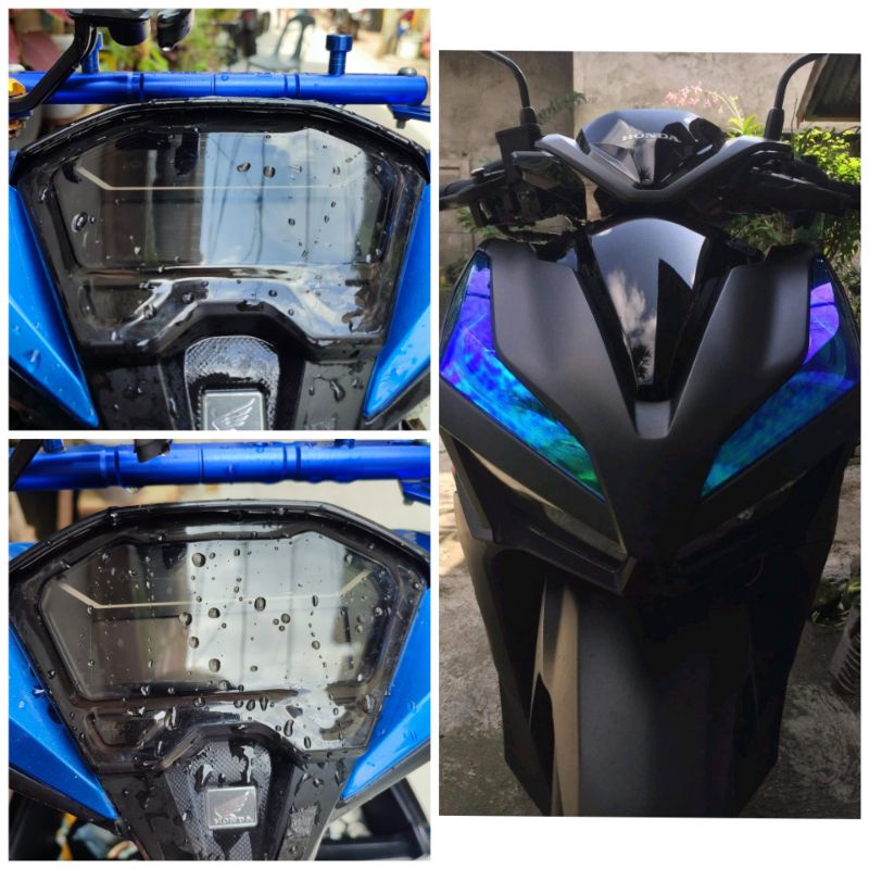 Version 2 Click 125/150 Kilay Tint Chameleon Blue + Smoke Tint Panel ...