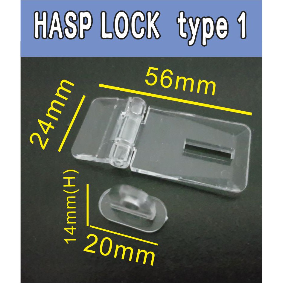 Clear Acrylic Hinge Lock Handle Hasp Folding Knob Concealed hinges ...