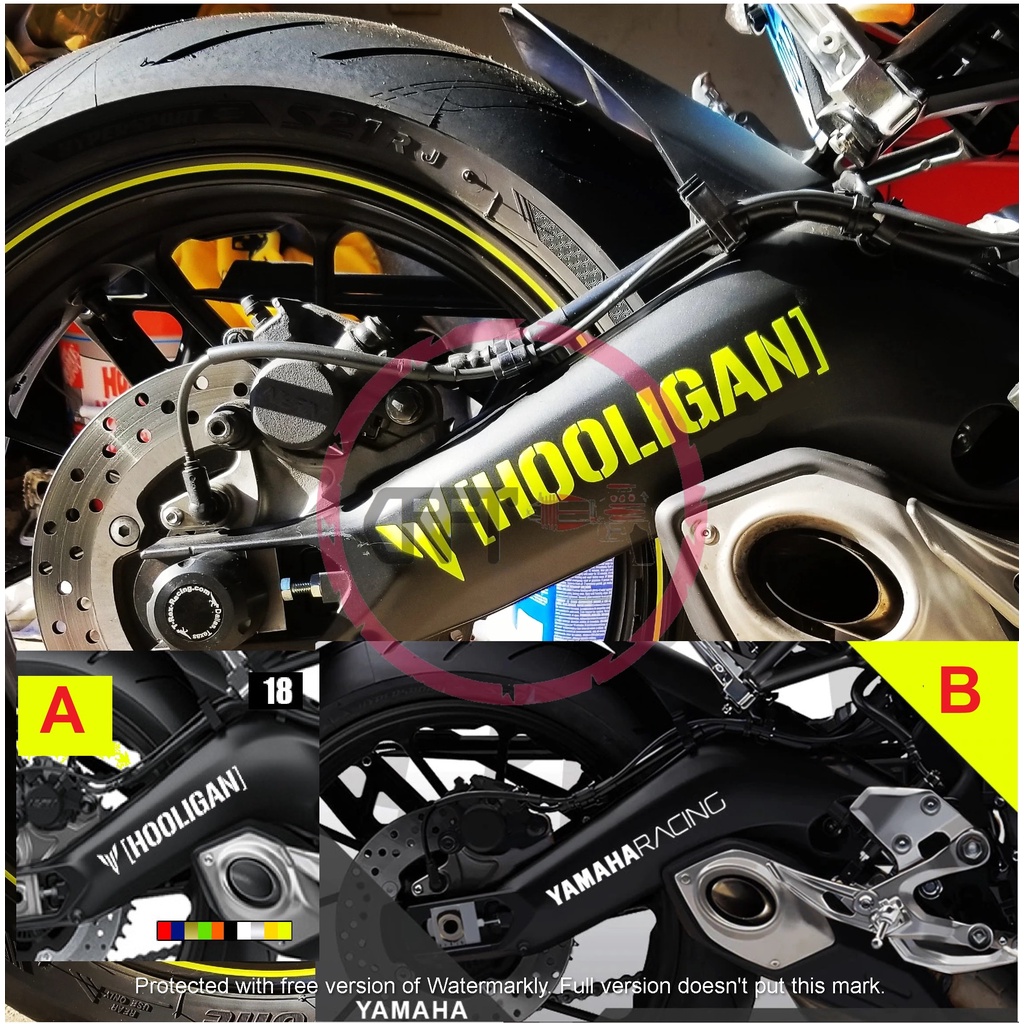 CFS398 2X pcs Yamaha Racing MT07 / MT09 / MT15 / MT25 swing arm ...