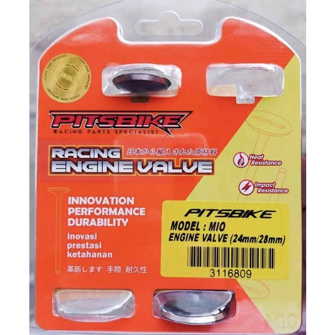 Pitsbike Racing Engine Valve xrm110 wave100 Mio Sporty 24/28 26/30 (5mm ...