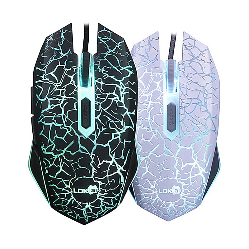 LDK X800 Gaming Mouse 6 Buttons Wired DPI Adjustable Optical Mouse ...
