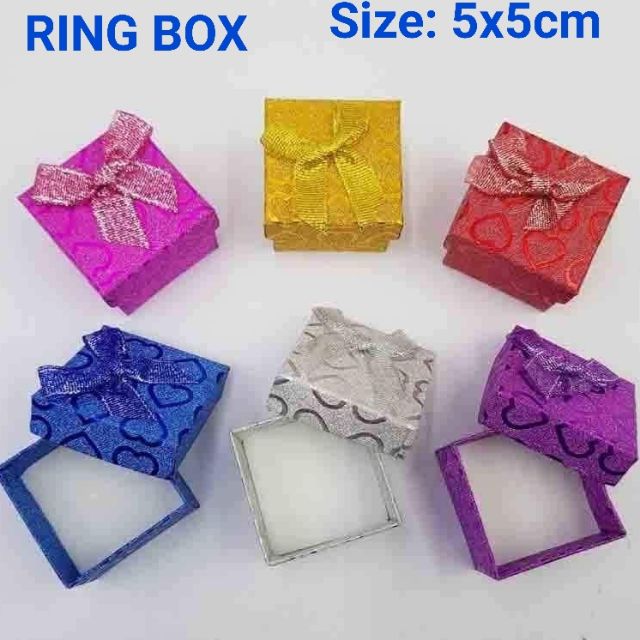 RING BOX 5X5CM (SOLD/ PIECE) | Shopee Philippines