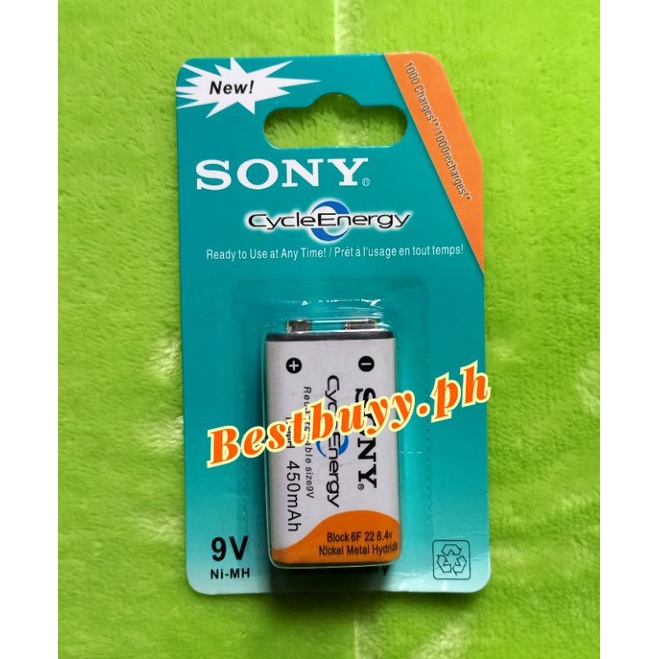 SONY 9V Cycle Energy Rechargeable Battery | Shopee Philippines