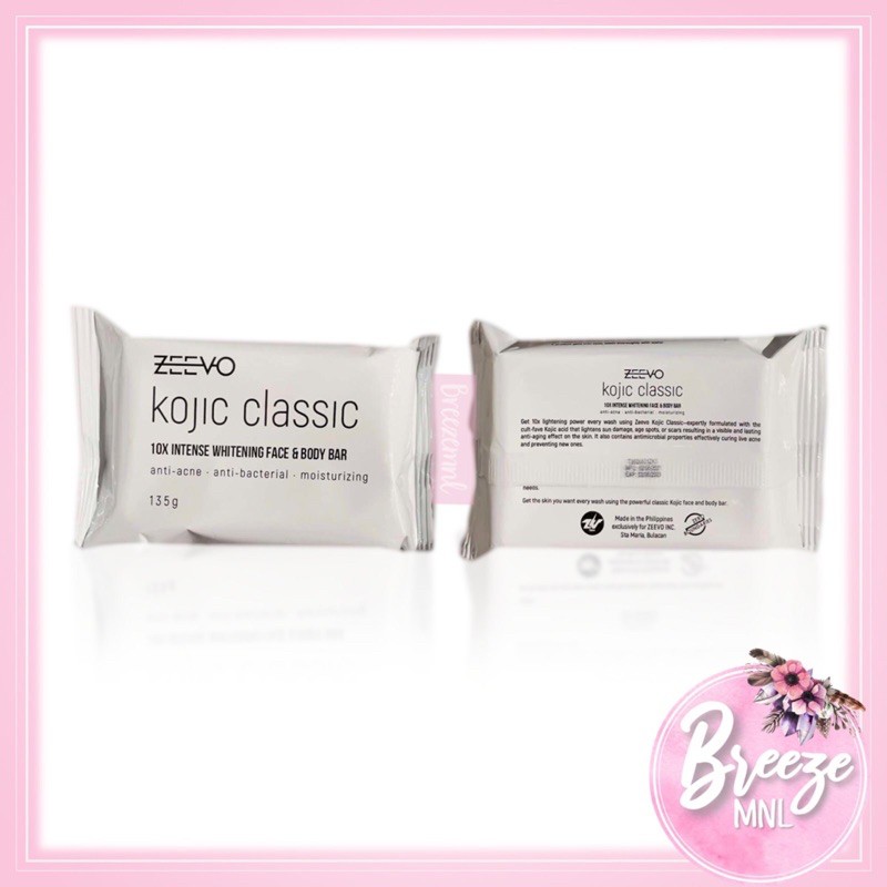 Zeevo Kojic Soap 10x Whitening Soap 135g (KOJIC CLASSIC) | Shopee ...