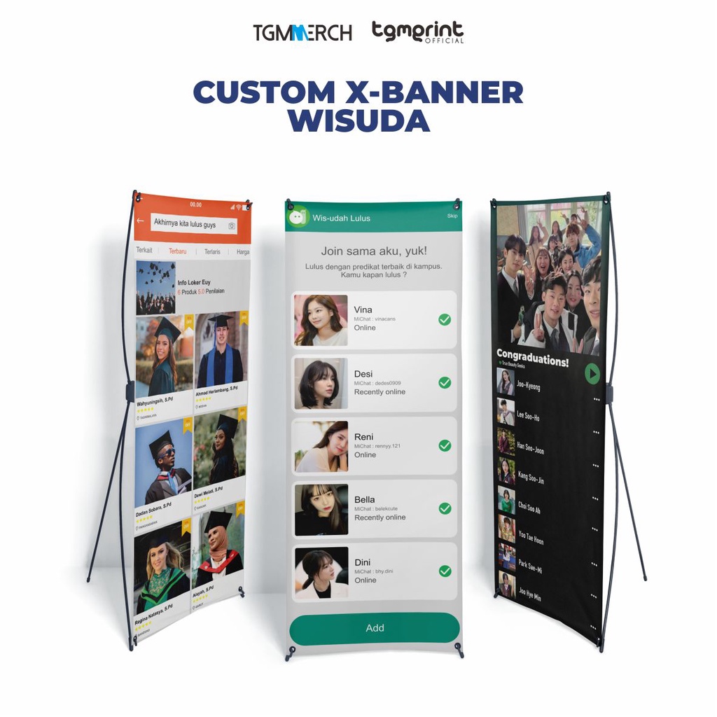 Tgm MERCH - Custom Print X Graduation/Graduation/Sidang Banners ...