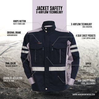 Kwear Wearpack Jacket Zipper Safety Shirt Premium Original | Shopee ...