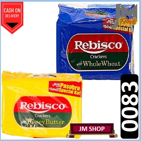 JM FG-0083 JM Rebisco Crackers 10's | Honey Butter | Whole Wheat | Shopee Philippines