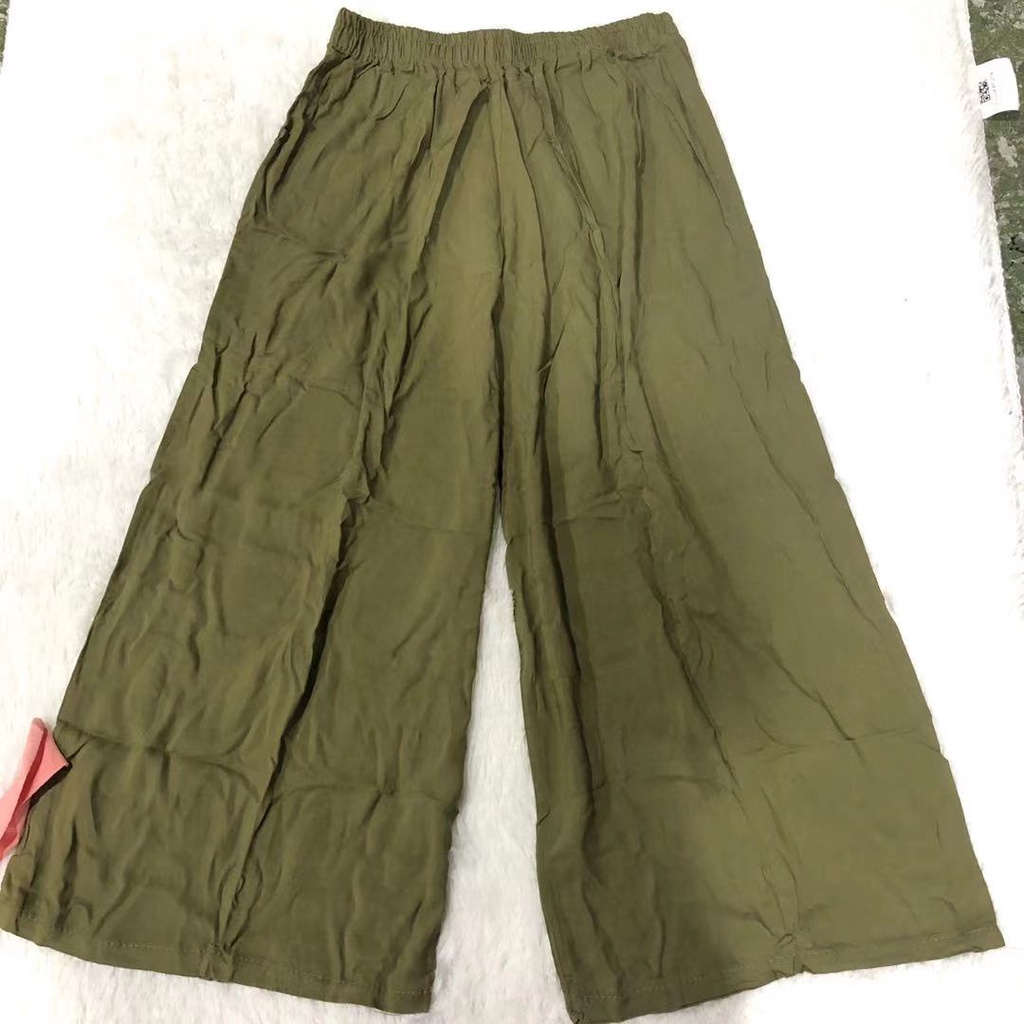 CHALLIS Plain Square pants w/Pocket (CAN FIT UP TO XL) | Shopee Philippines