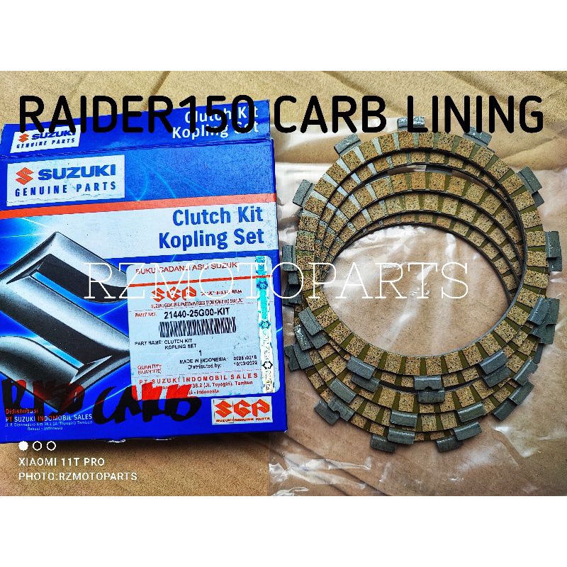 RAIDER150 CARBTYPE CLUTCH LINING - SGP ORIGINAL | Shopee Philippines