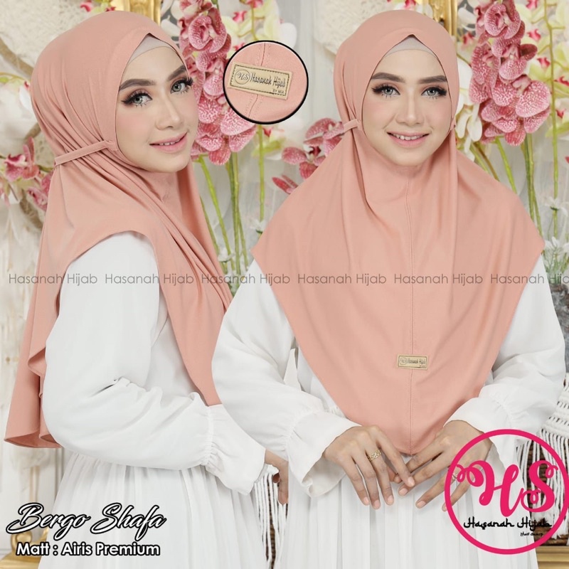 Bergo shafa hijab hijab bergo Instant Brand hasanah hijab Standard Size sport ped antem jersey ...
