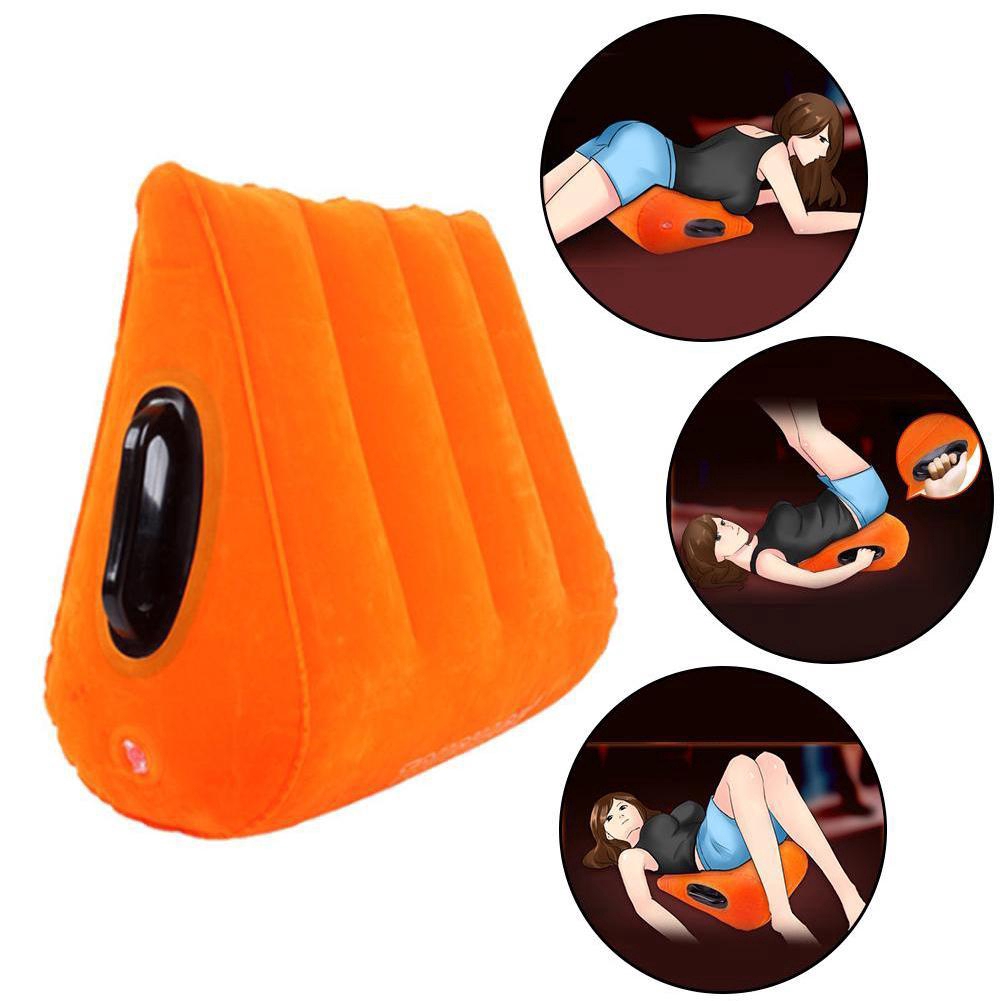 Toughage Inflatable Pillow Furniture Magic Triangle Pillow Wedge
