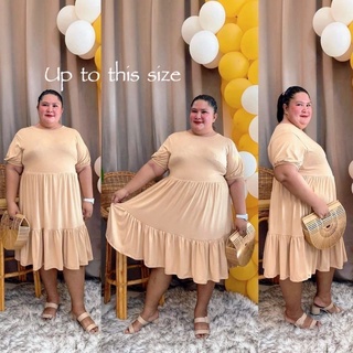 MOLLY PLUS SIZE PLAIN DRESS (FIT TO 2XL-3XL) | Shopee Philippines