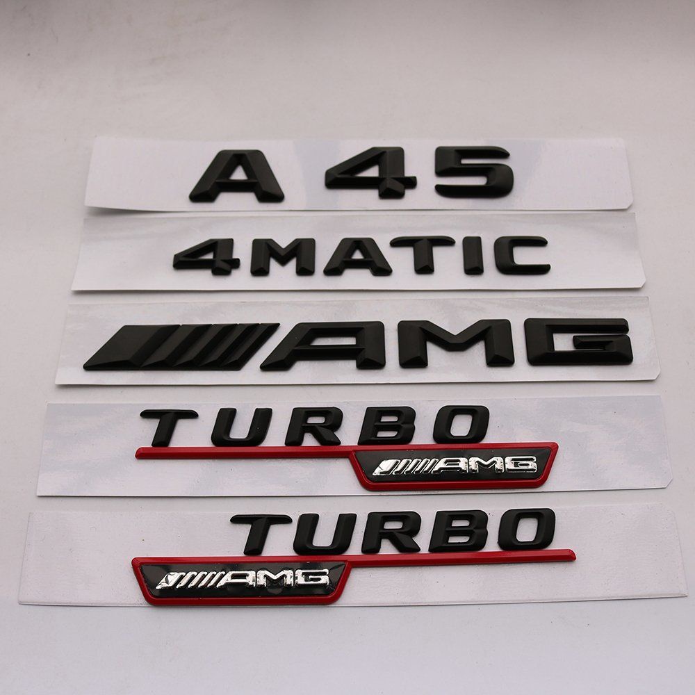 Mercedes-benz Car Logo C63S A45 GLA45 CLA45 CLS63 E63 S AMG Word Label ...