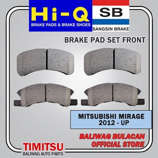 FRONT BRAKE PAD SET FOR MIRAGE HATCHBACK / G4 2012-UP WIGO (MANUAL ...