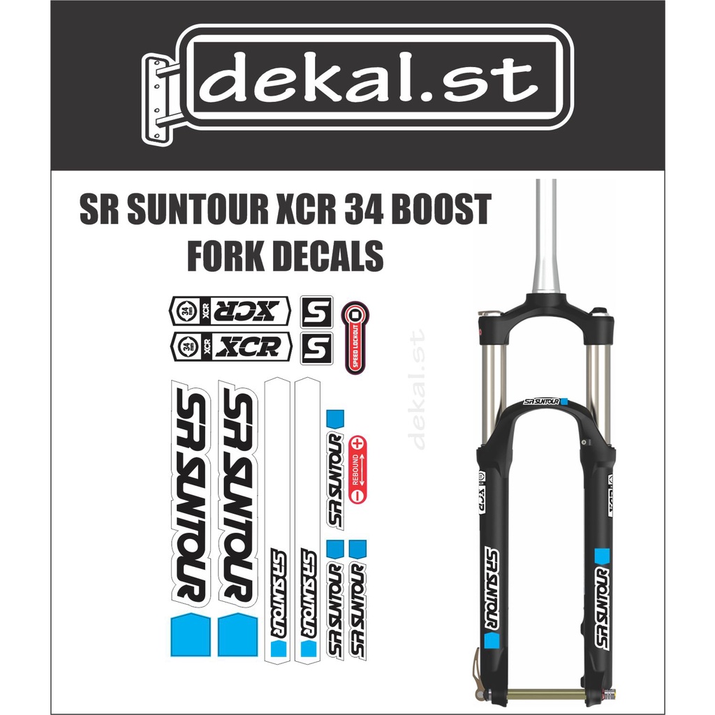 Sr Suntour XCR 34 boost Fork Decals /Bike sticker fork, customize your own color | Shopee ...