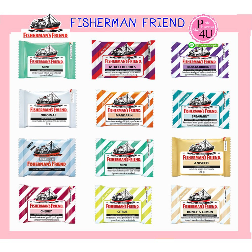 !! Fisherman's Friend All Flavors (25 G) [1 Sachet] | Shopee Philippines